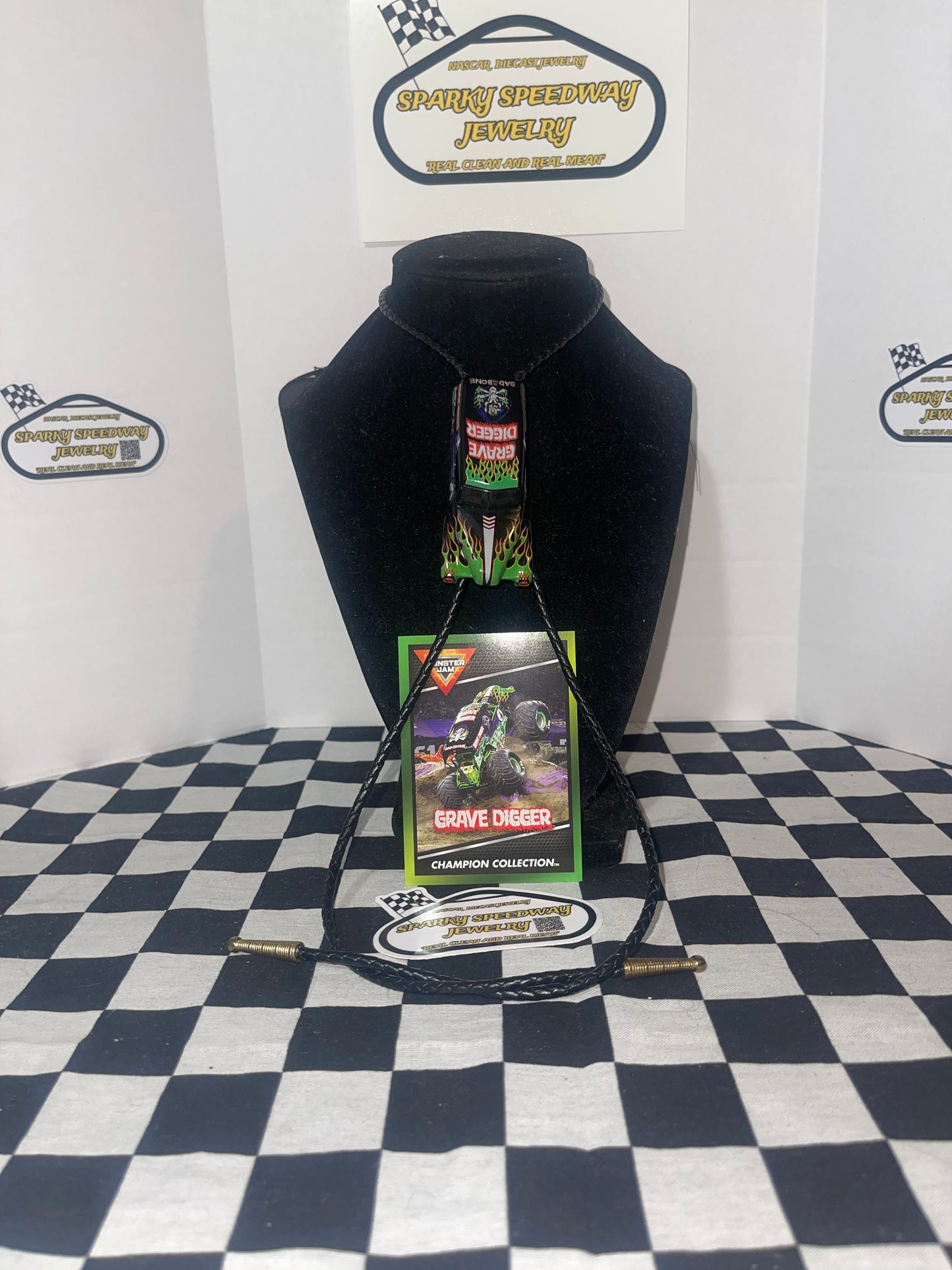 Monster Jam Bolo Tie - Grave Digger – SparkySpeedwayJewelry