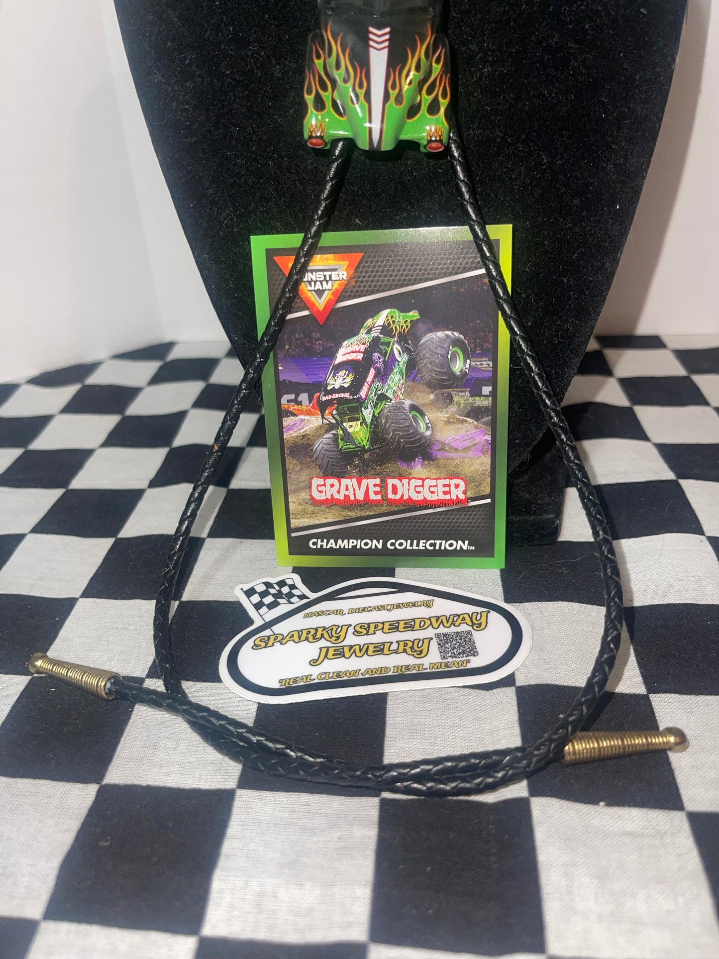 Monster Jam Bolo Tie - Grave Digger – SparkySpeedwayJewelry